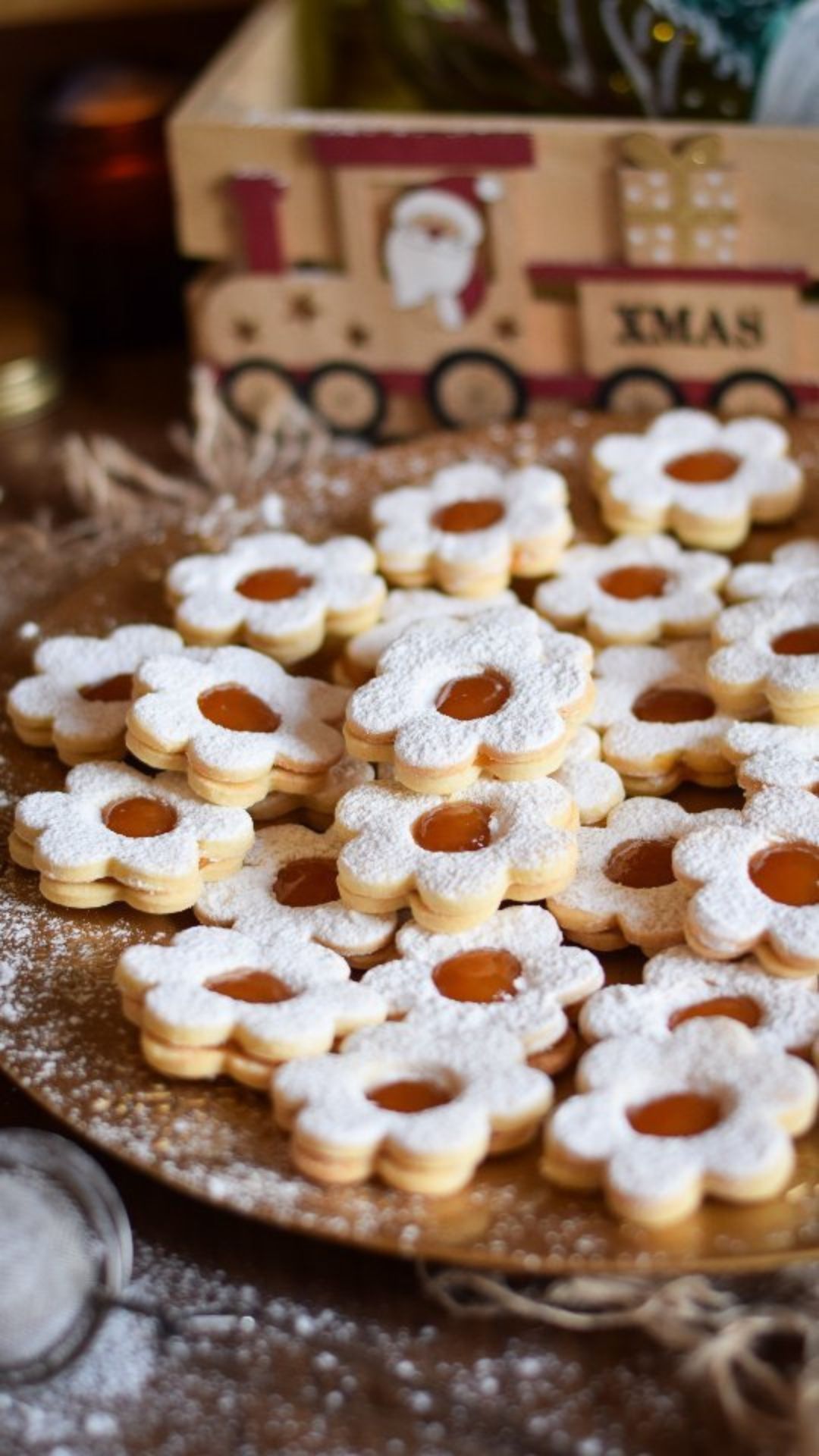 Flower Cookies with Jam Filling - Maria's Kitchen